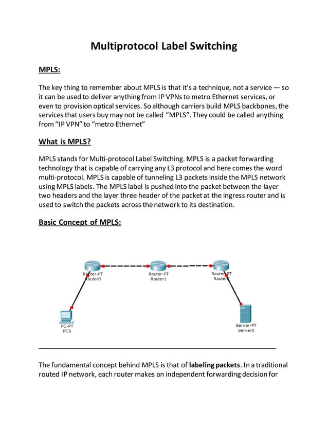 MPLS | PDF