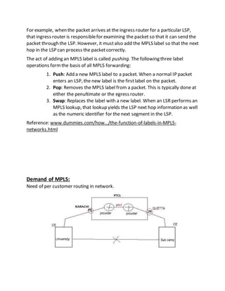 MPLS | PDF