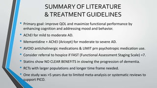 Comprehensive exam - Alzheimer's disease - 10-9-14 | PPTX