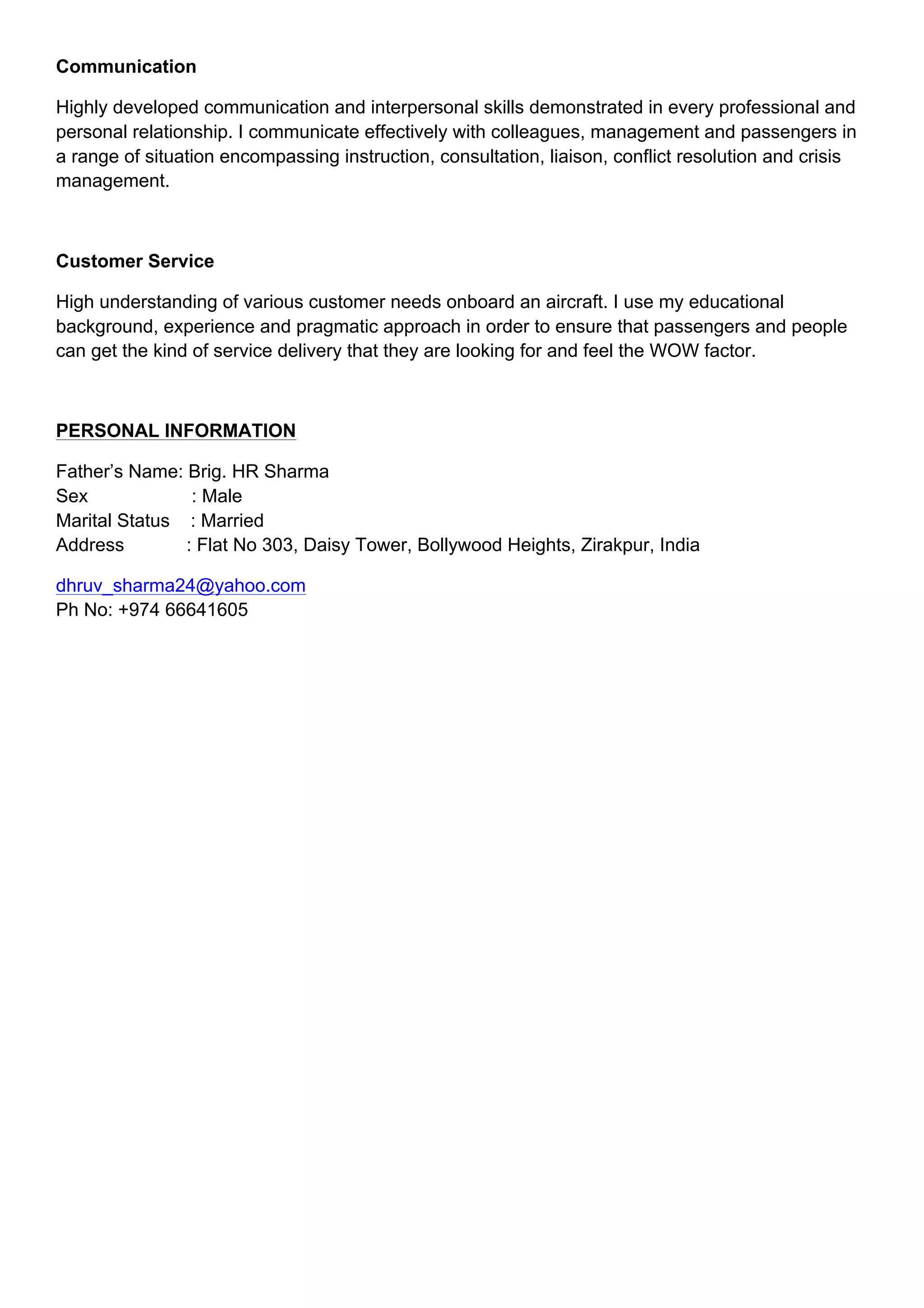 DHRUV SHARMA CV | PDF