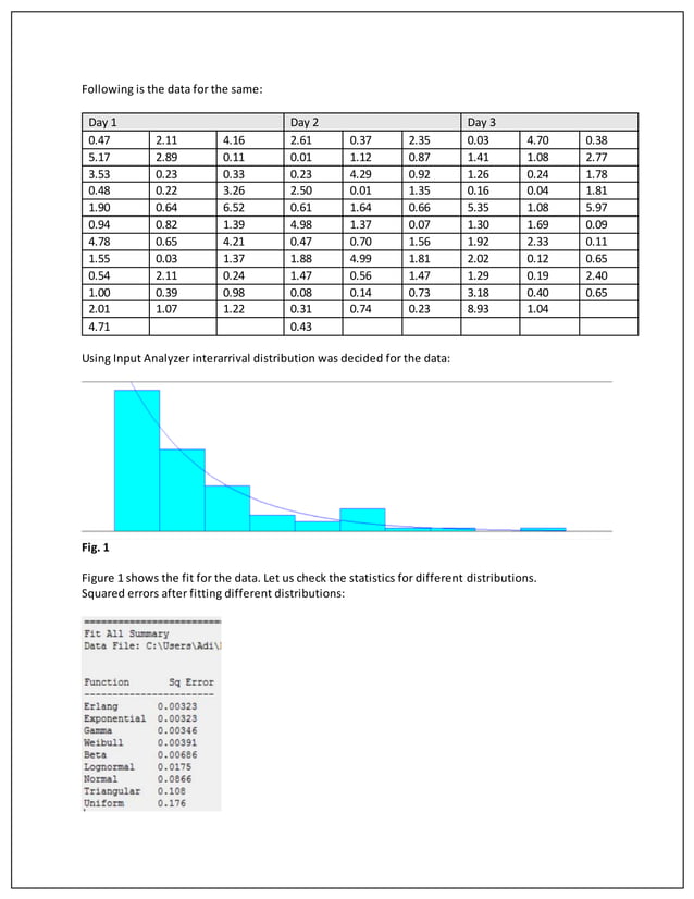 Simulation Project in ARENA | DOCX | Grocery Shopping | Shopping