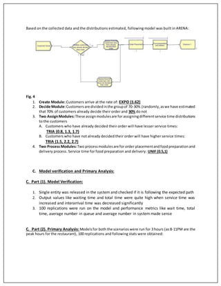 Simulation Project in ARENA | DOCX