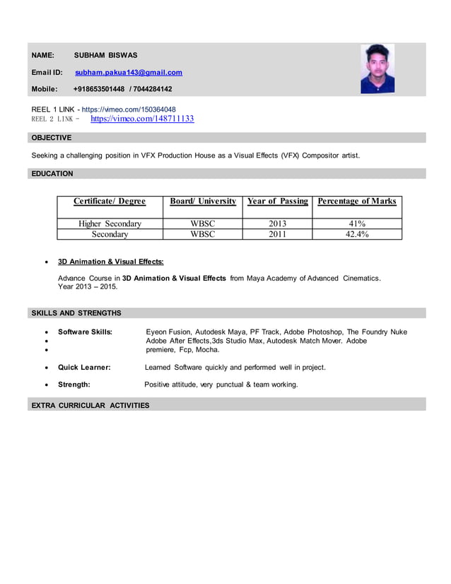 Subham_Biswas CV | PDF