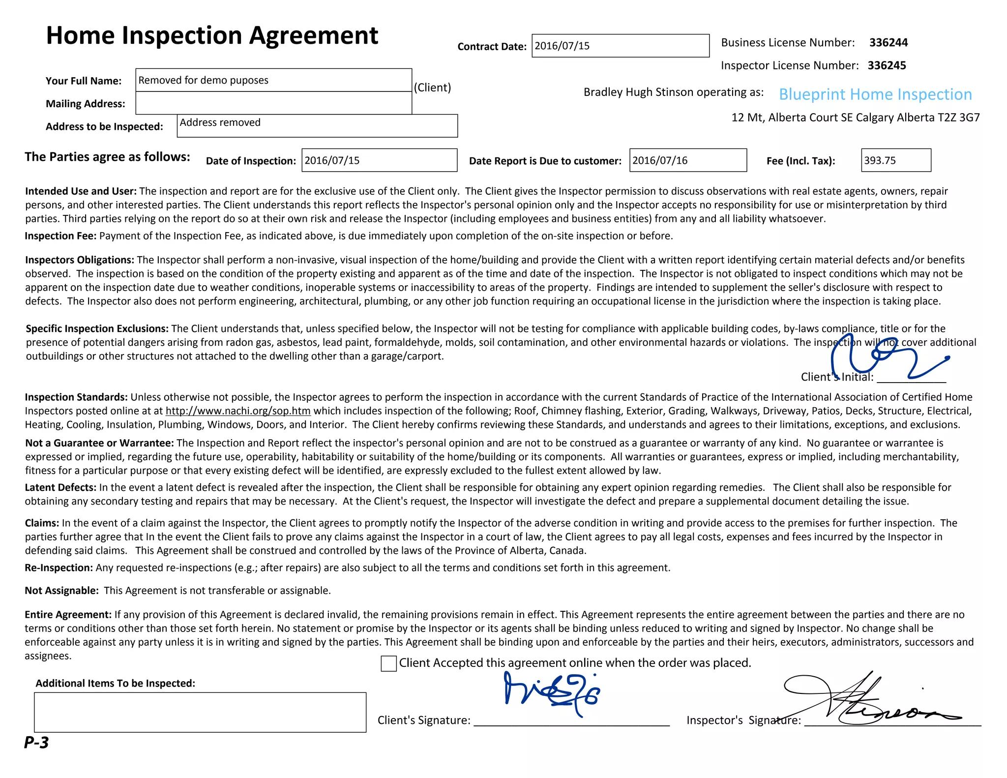 Sample inspection report copy | PDF | Indoor Environmental Quality ...