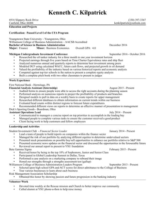 Kenneth C Kilpatrick Resume | PDF