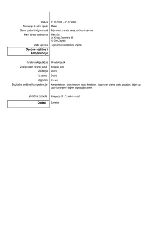 CV - denis budak | PDF