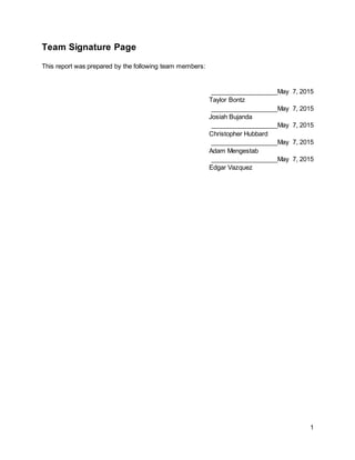 Senior Design Project Final Report | DOCX