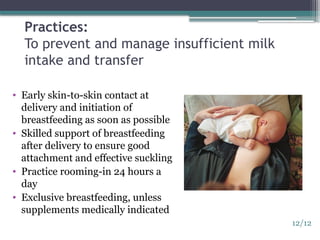 Baby friendly hospital initiative session | PPTX