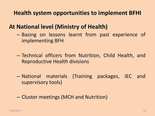 System Strengthening for BFHI by the Diet Clinic, Uganda | PPT