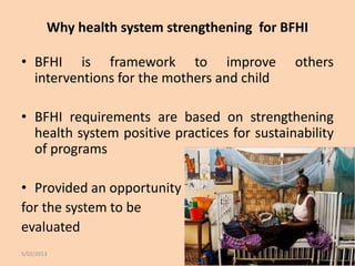 System Strengthening for BFHI by the Diet Clinic, Uganda | PPT