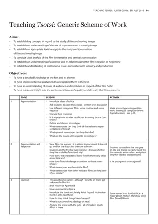 Teaching Tsotsi: Notes | PDF