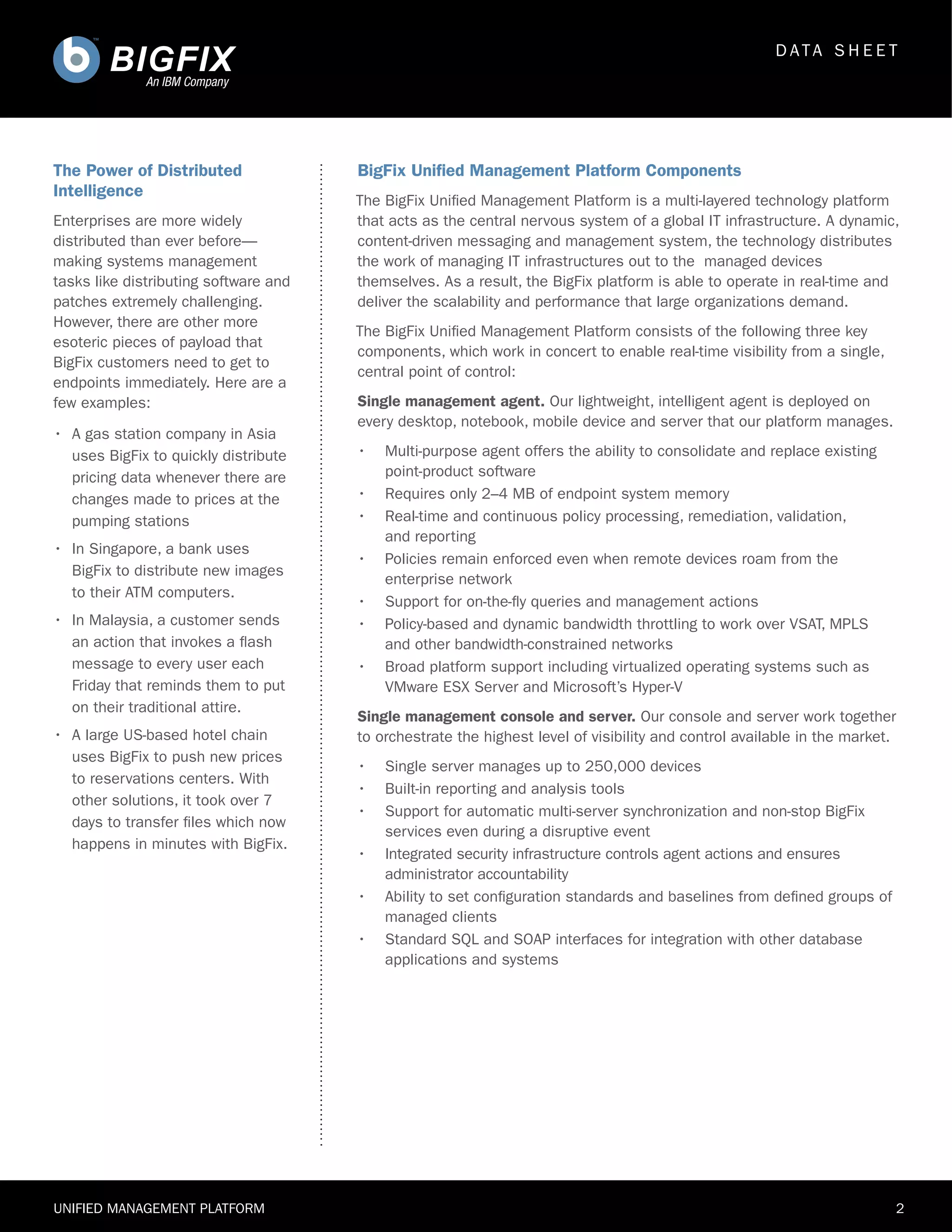 BigFix Data Sheet | PDF