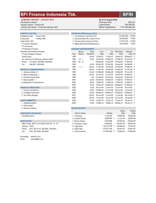 BFI INDONESIA | PDF