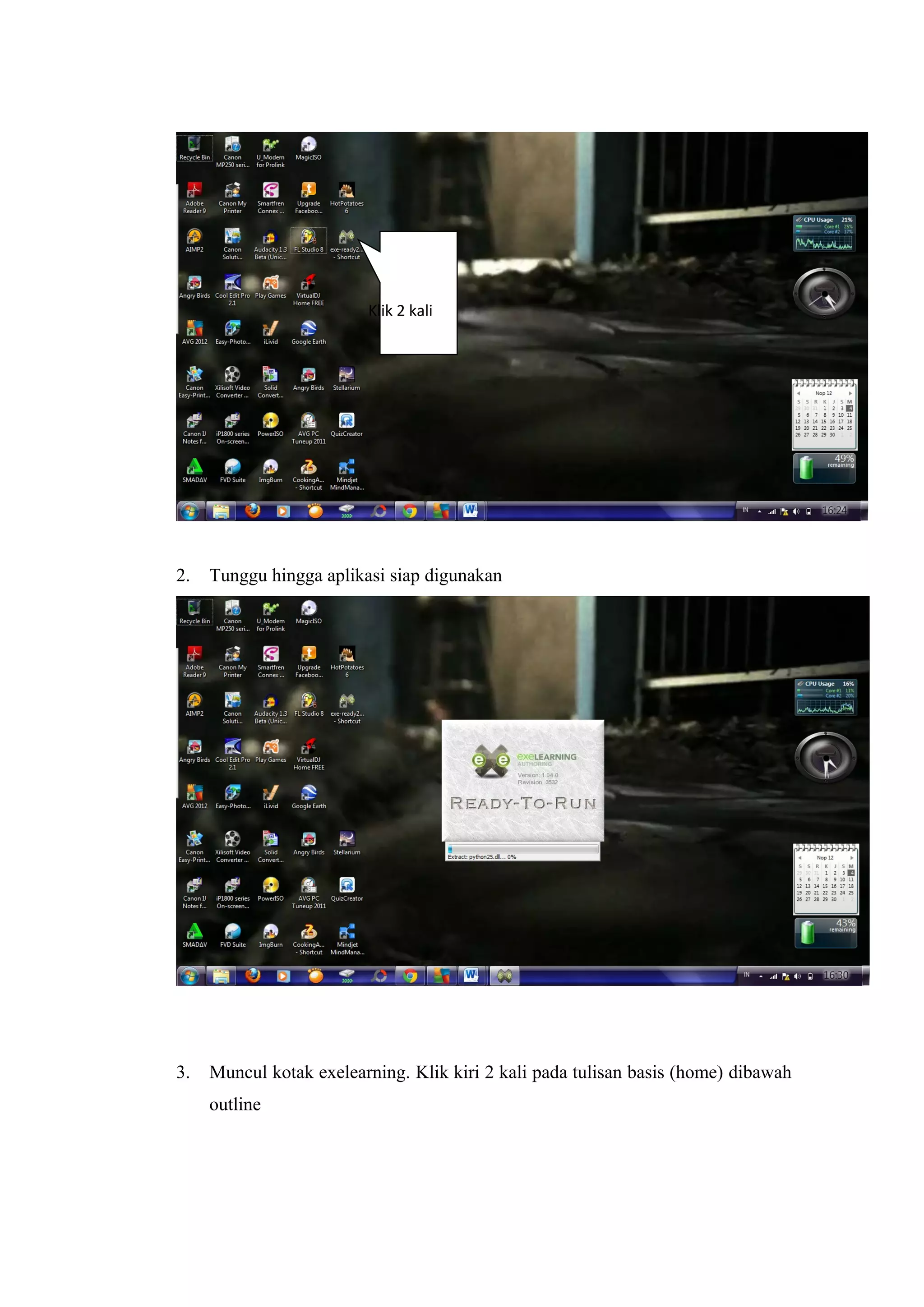 Langkah-langkah menggunakan ELearning XHTML editor (eXe) | DOC