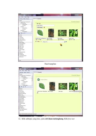 Langkah-langkah menggunakan ELearning XHTML editor (eXe) | DOC