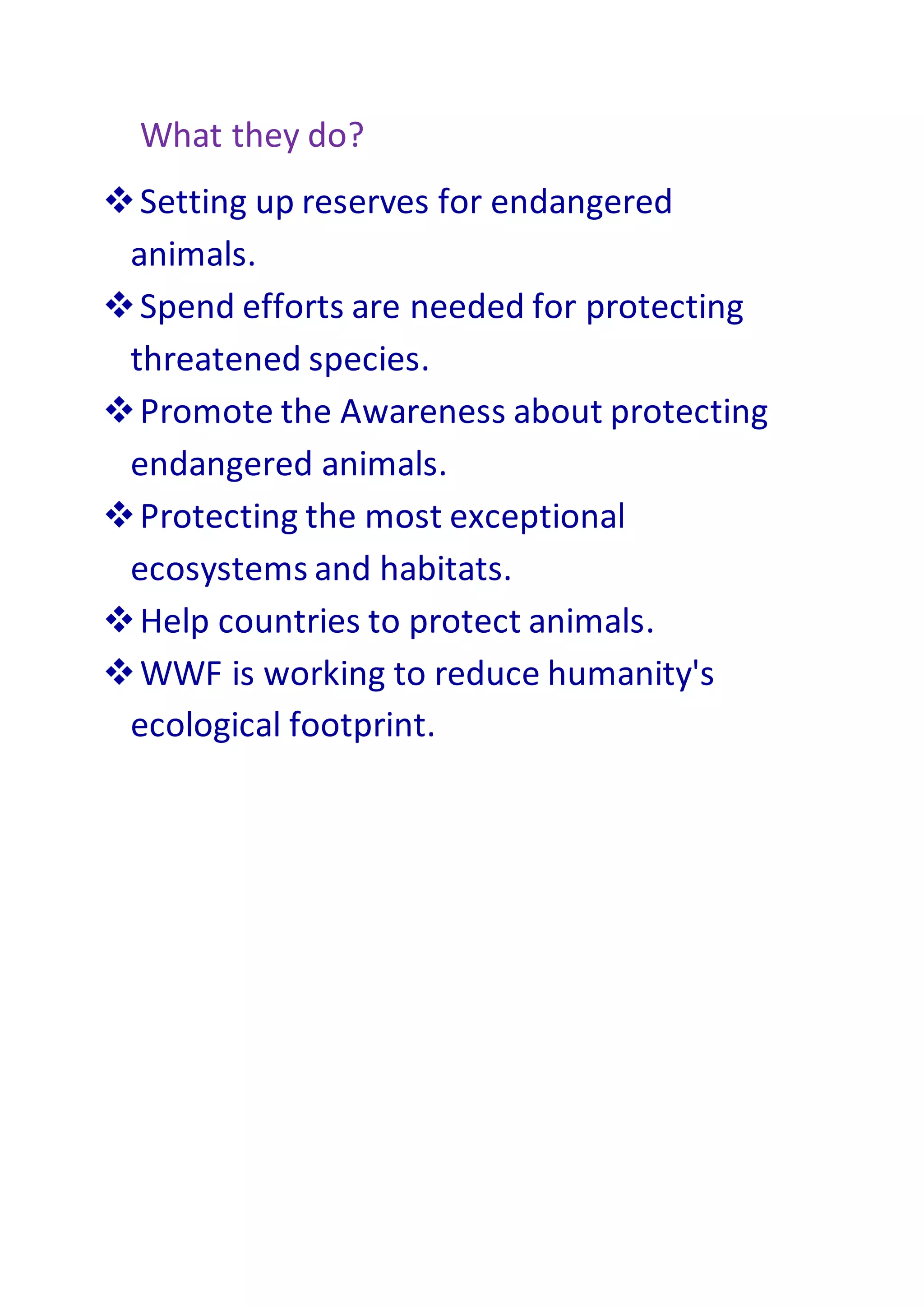 World wildlife fund | DOCX