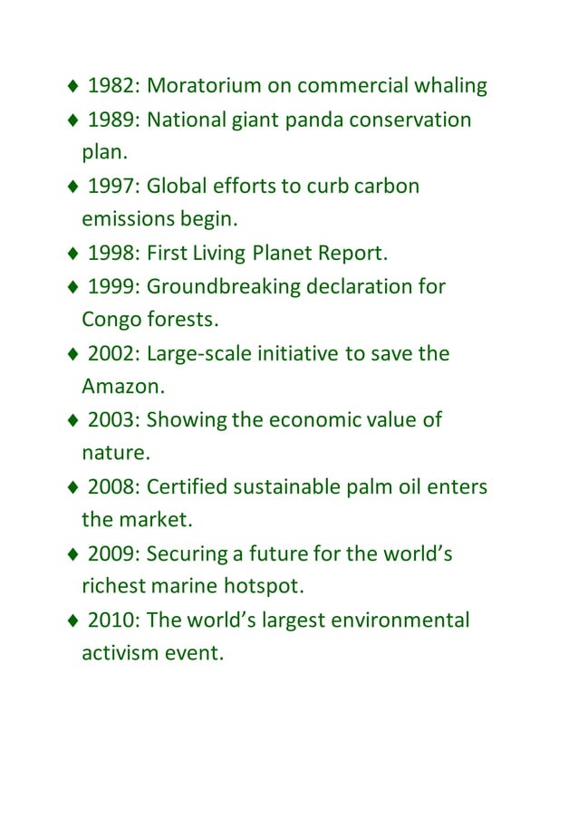 World wildlife fund | PDF