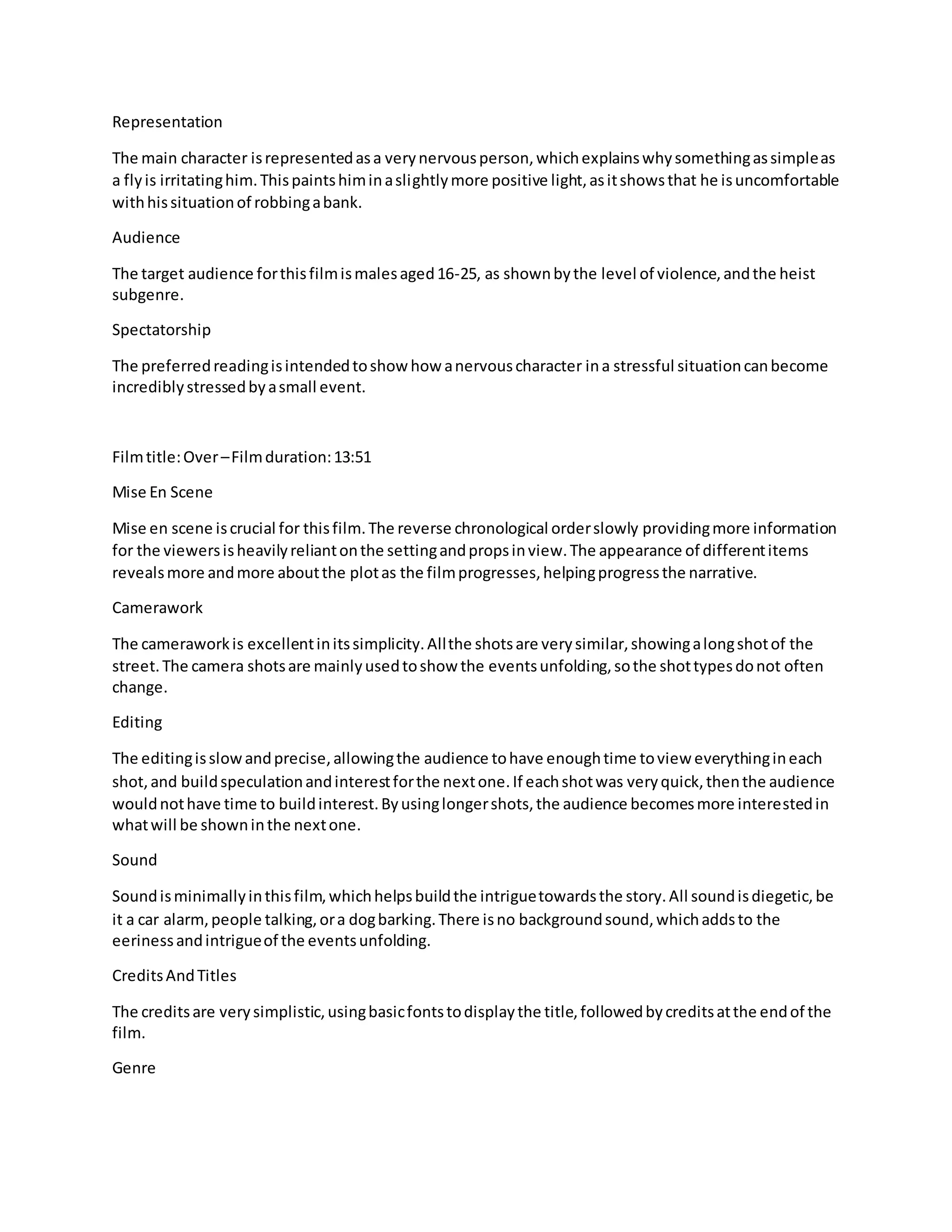 Bfi short film analysis | PDF