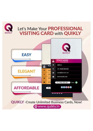 Digital Visiting card | PDF | Gifts and Greetings Cards | Shopping