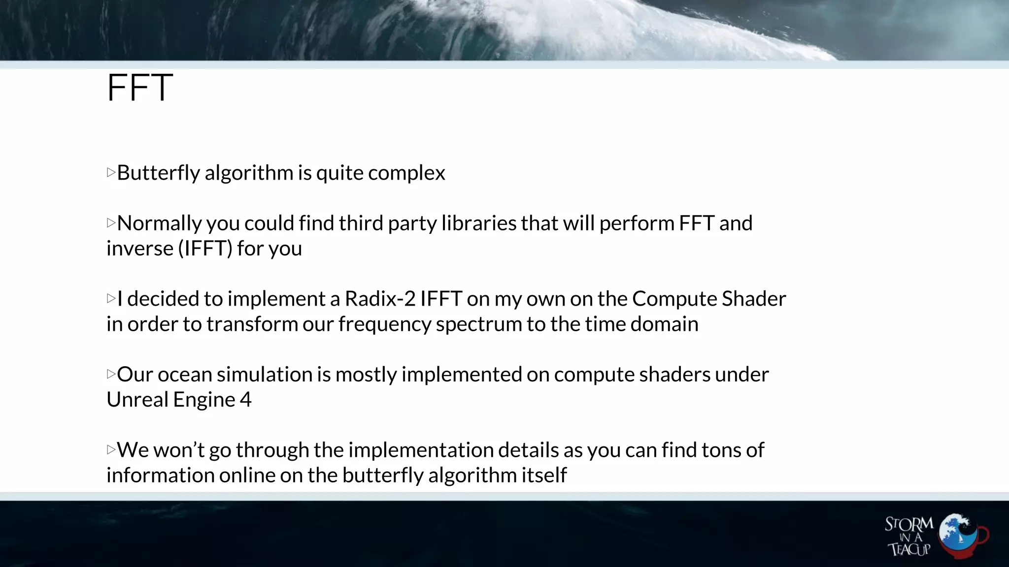 An introduction to Realistic Ocean Rendering through FFT - Fabio ...