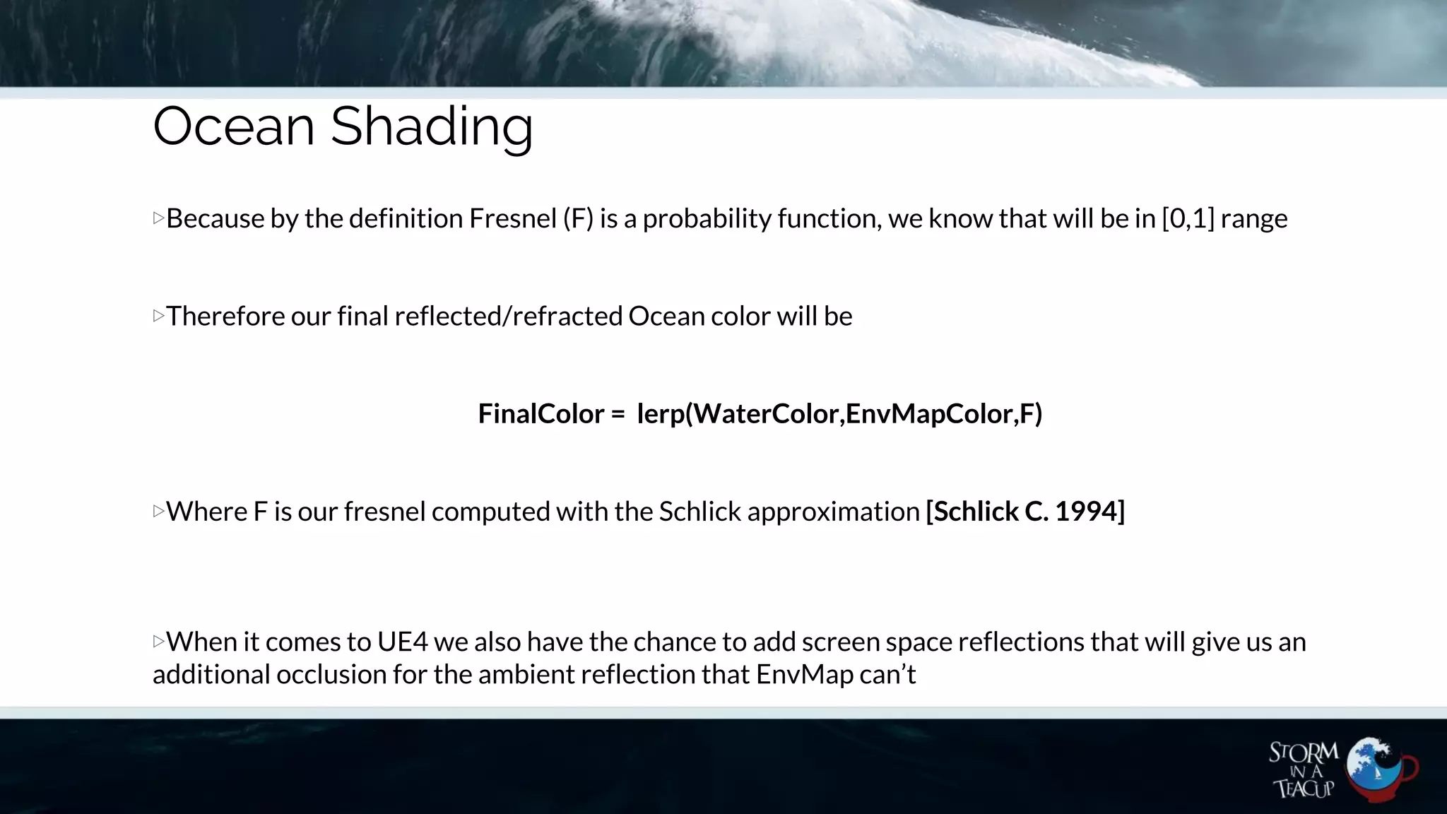 An introduction to Realistic Ocean Rendering through FFT - Fabio ...