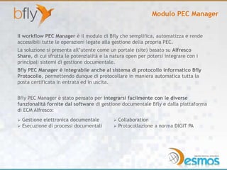 Bfly - modulo PEC manager | PPT