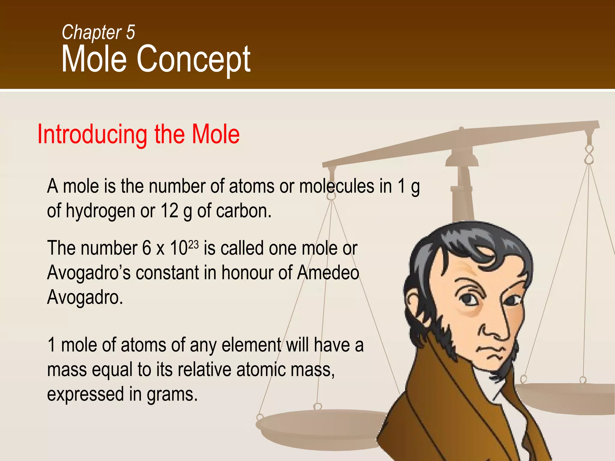 C05 the mole concept | PPT