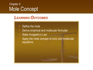 C05 the mole concept | PPT