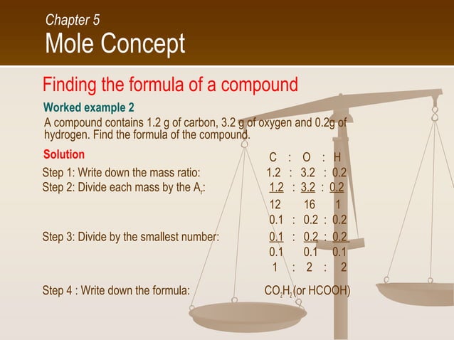 C05 the mole concept | PPT