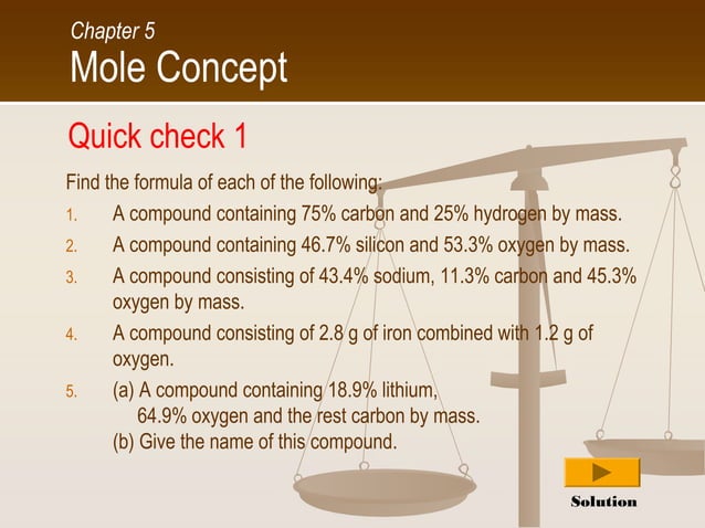C05 the mole concept | PPT