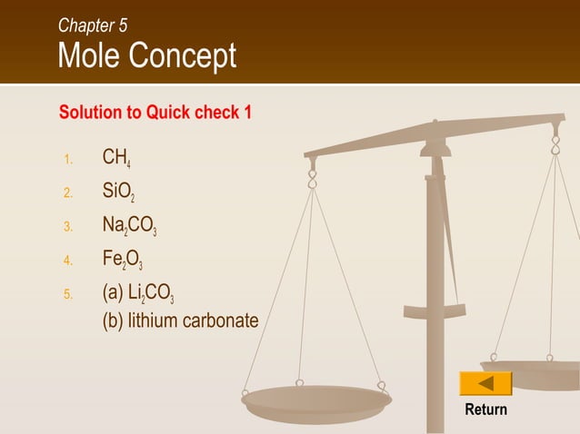 C05 the mole concept | PPT