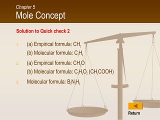 C05 the mole concept | PPT