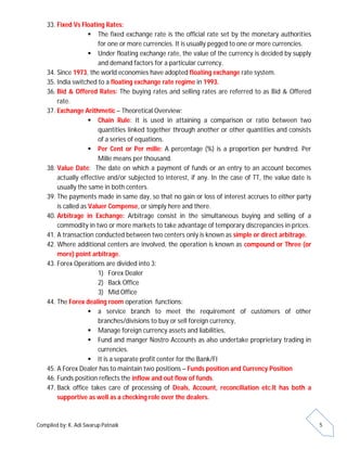 Bfm important points | PDF