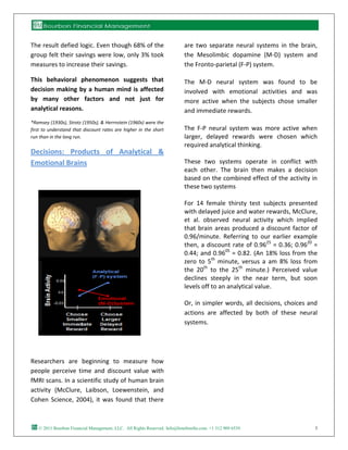 Human Brain and Decision-Making | PDF