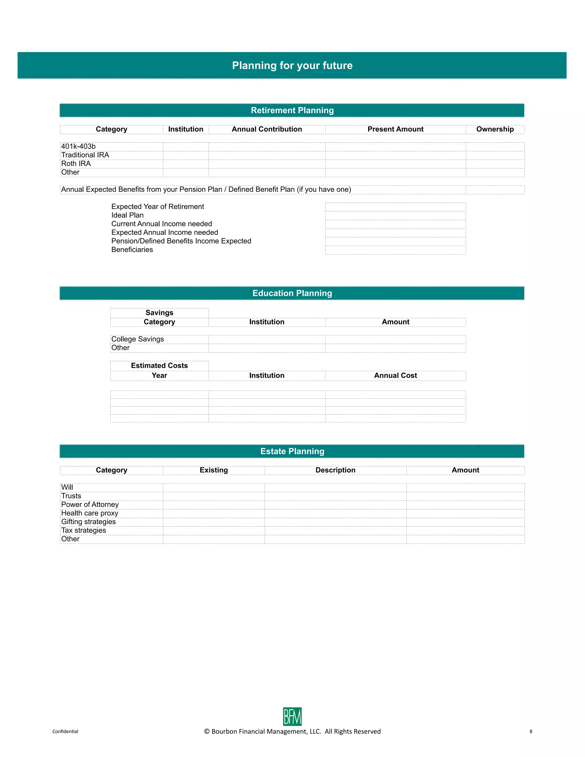 BFM_Questionnaire_2011 | PDF | Stocks and Bonds | Personal Investing