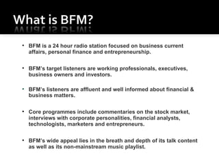 Bfm radio | PPT