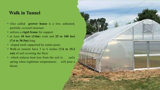 Tunnel farming in Pakistan , tunnel types and challenges . | PPTX