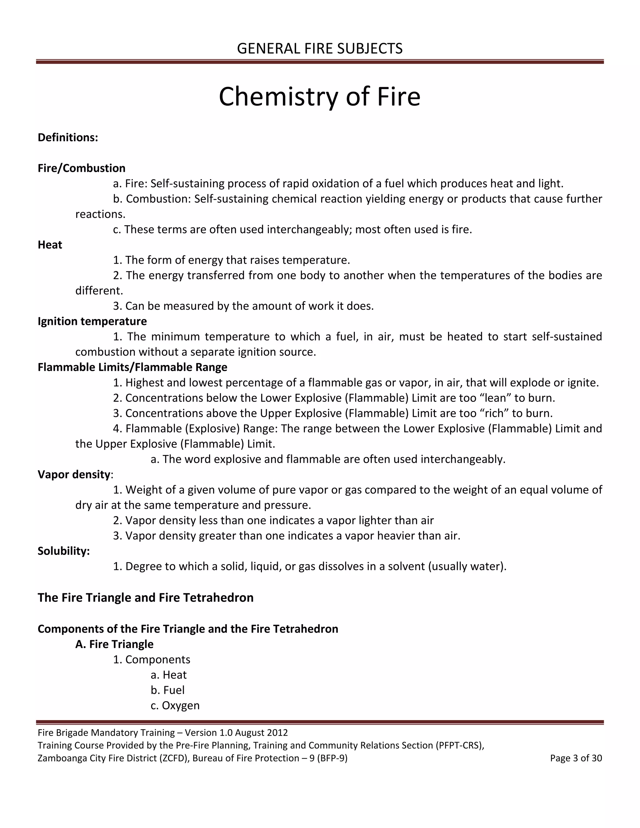 competency training fire brigade trainee guide module 1-5 | PDF