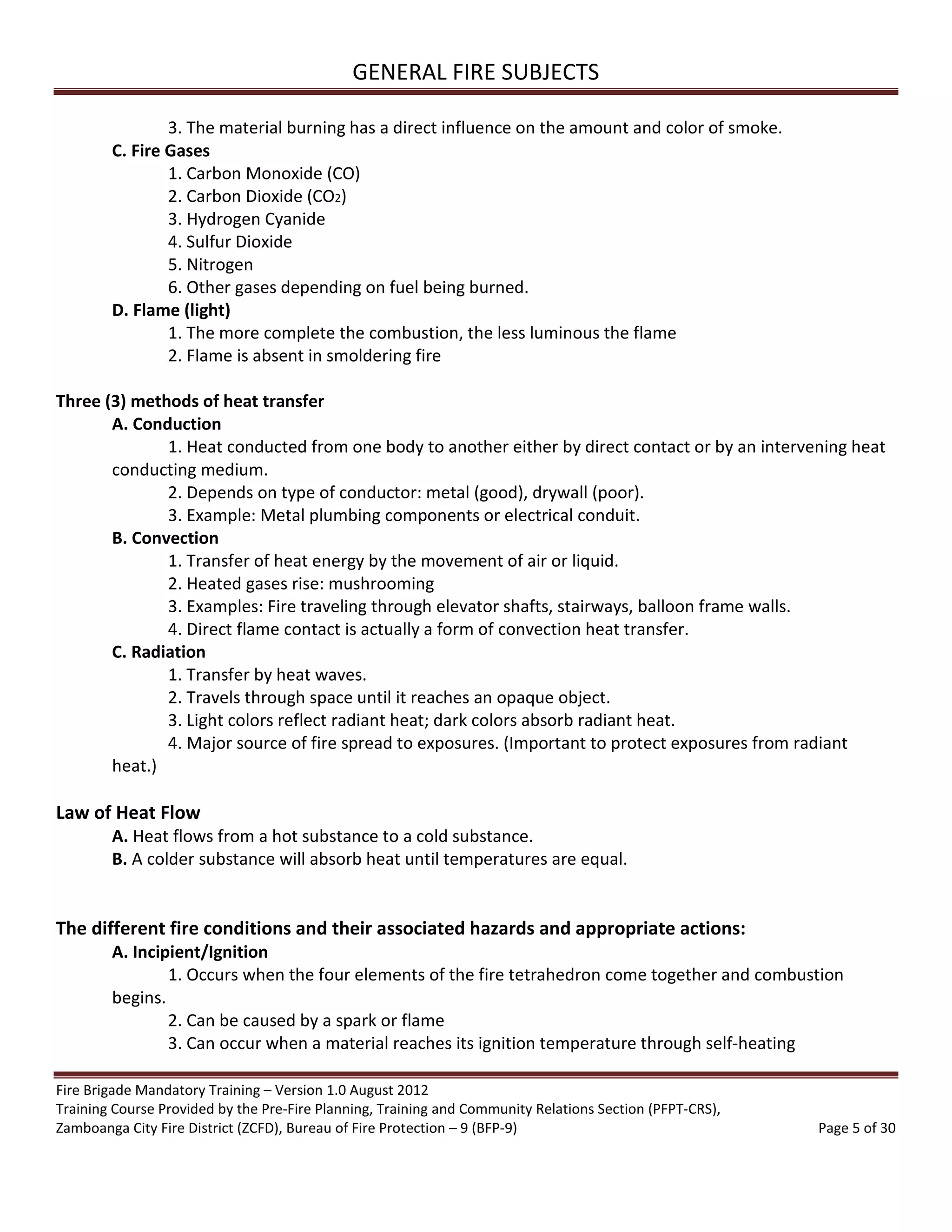 competency training fire brigade trainee guide module 1-5 | PDF