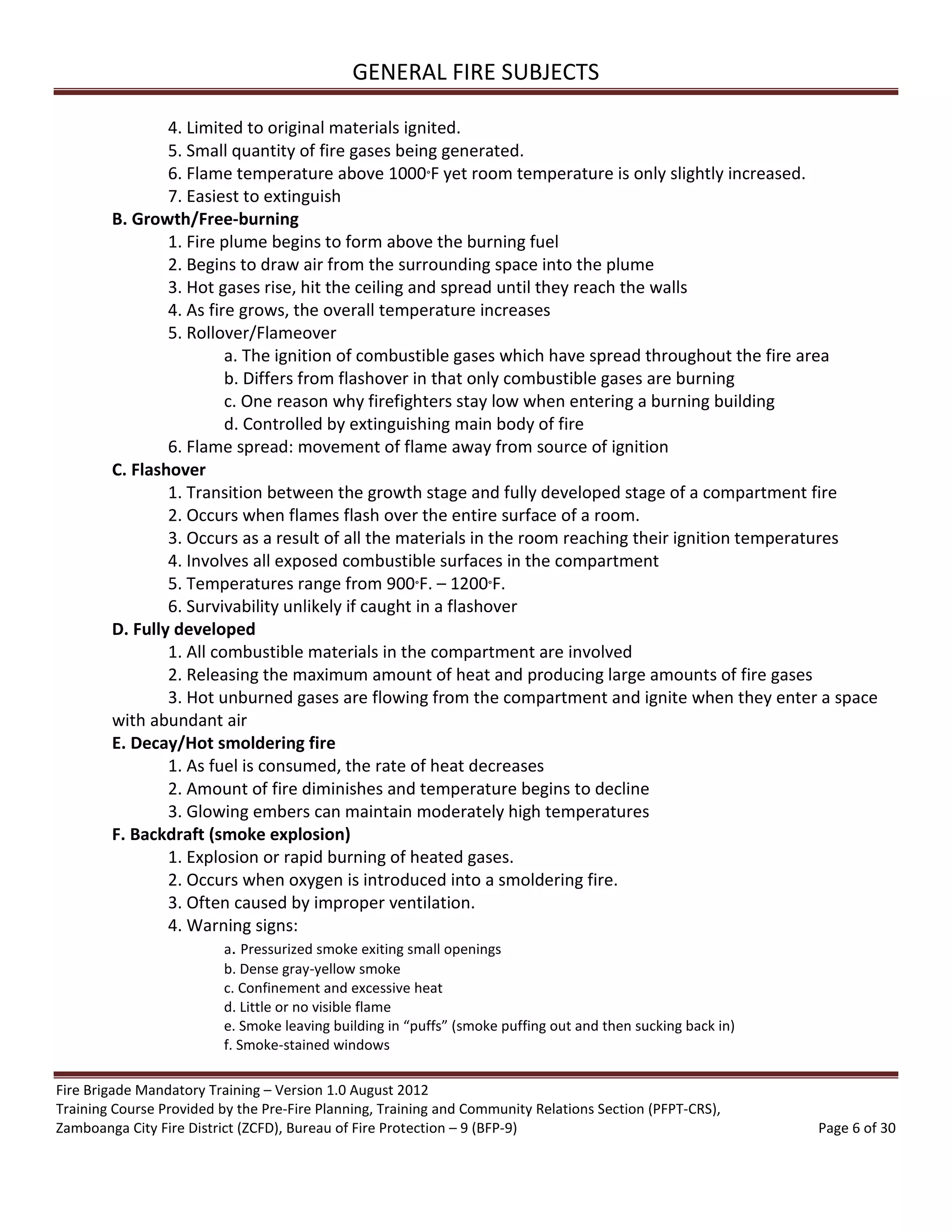 competency training fire brigade trainee guide module 1-5 | PDF