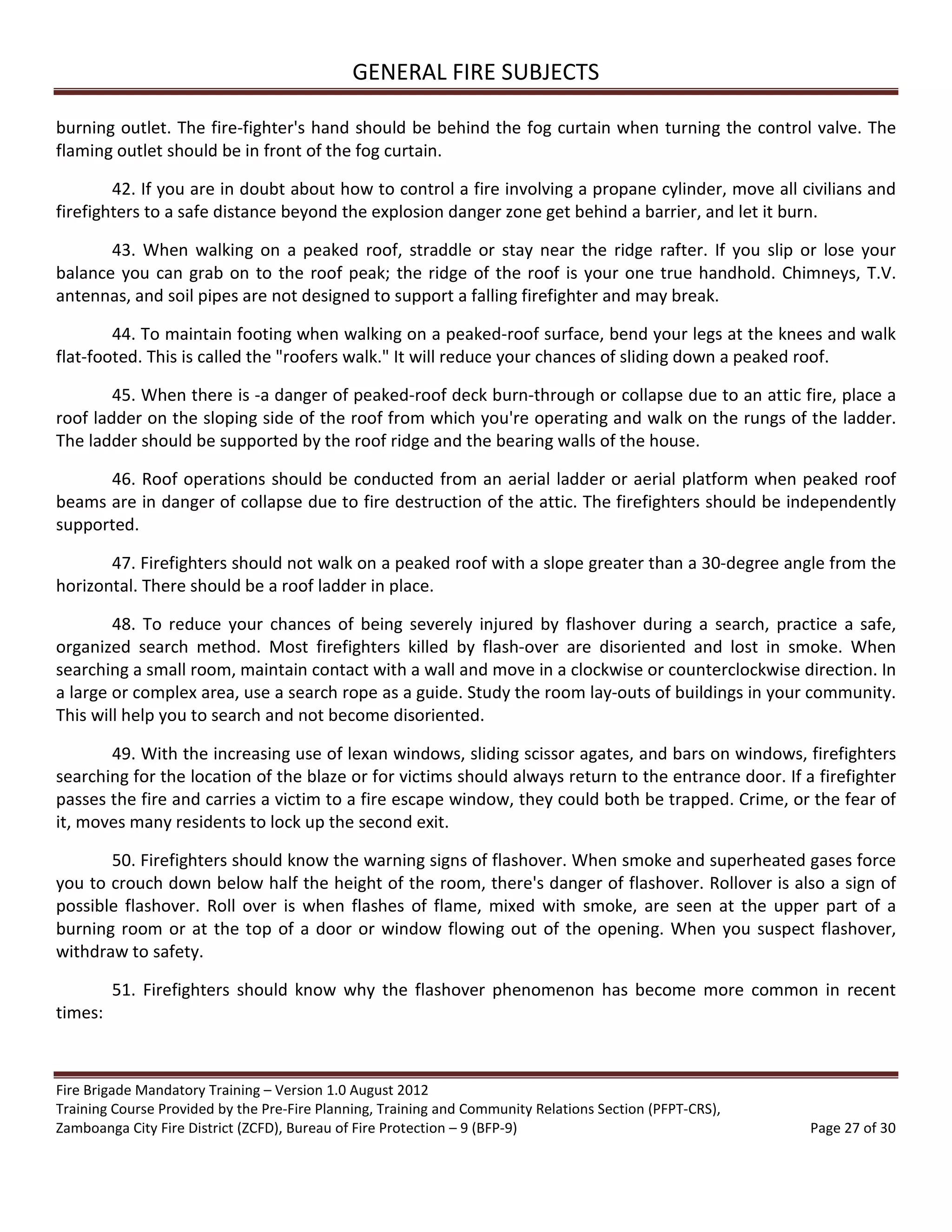 competency training fire brigade trainee guide module 1-5 | PDF