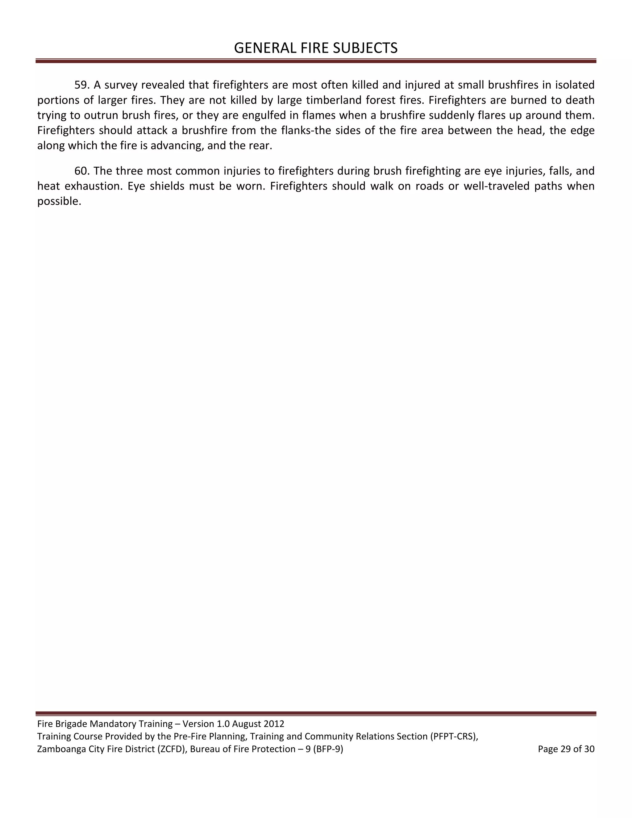 competency training fire brigade trainee guide module 1-5 | PDF