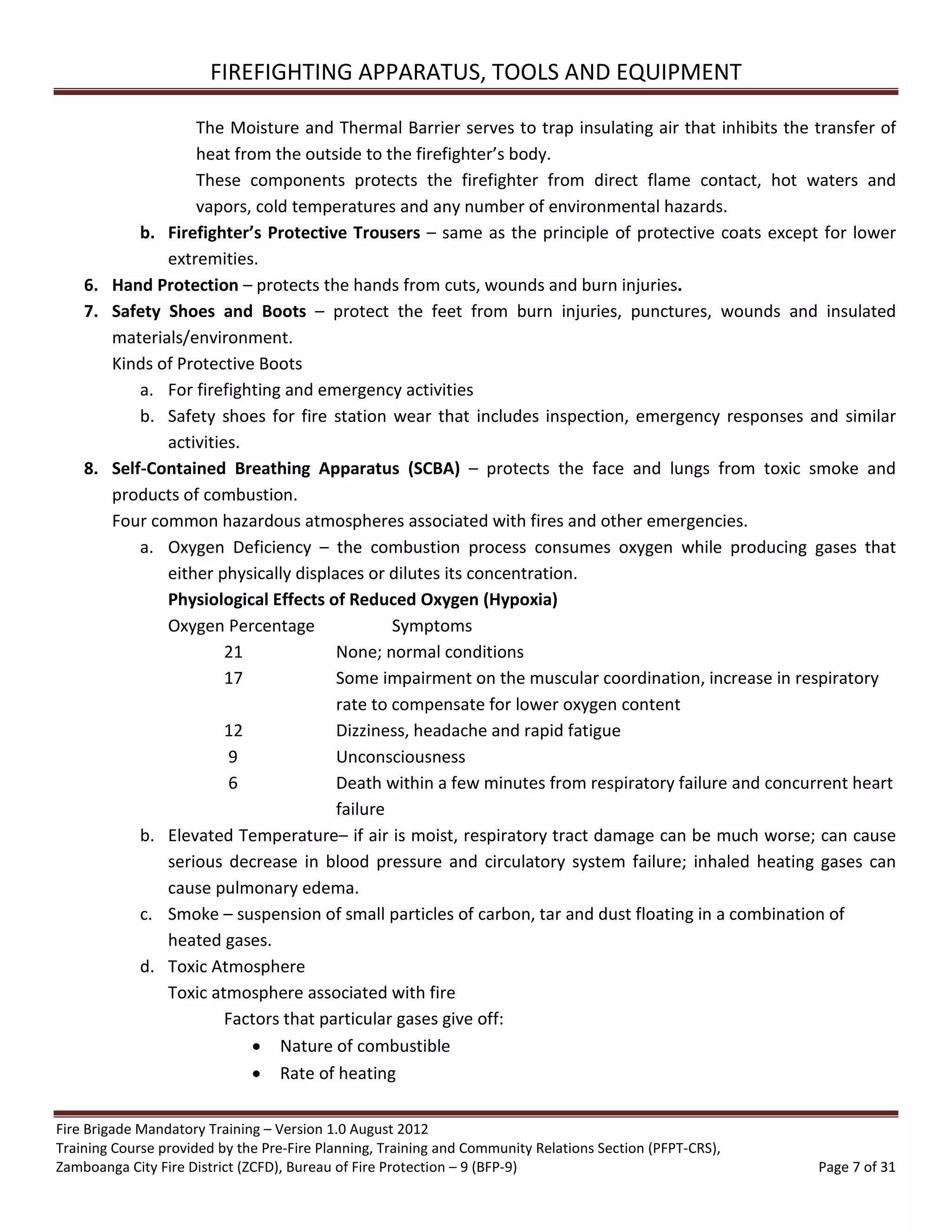 competency training fire brigade trainee guide module 1-5 | PDF