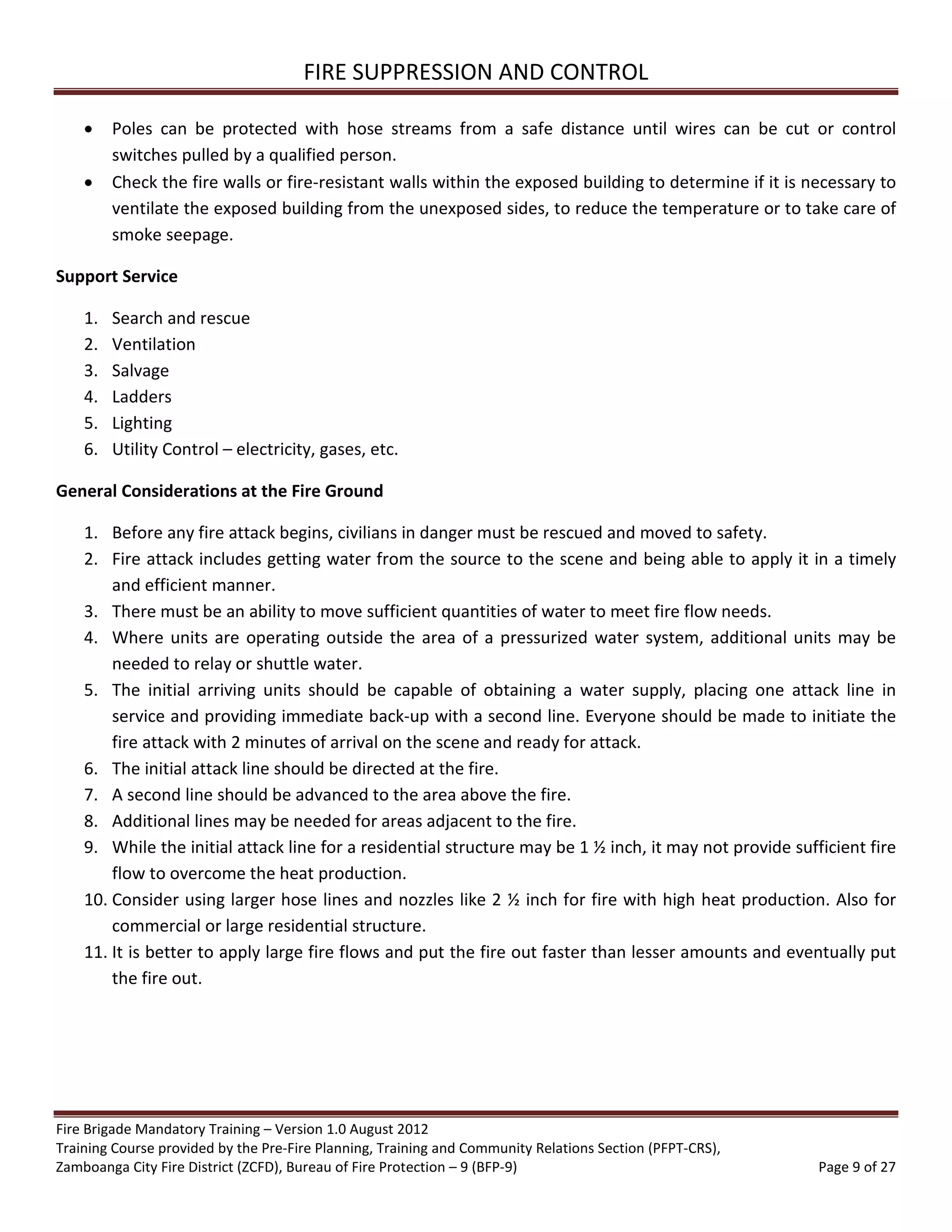 competency training fire brigade trainee guide module 1-5 | PDF