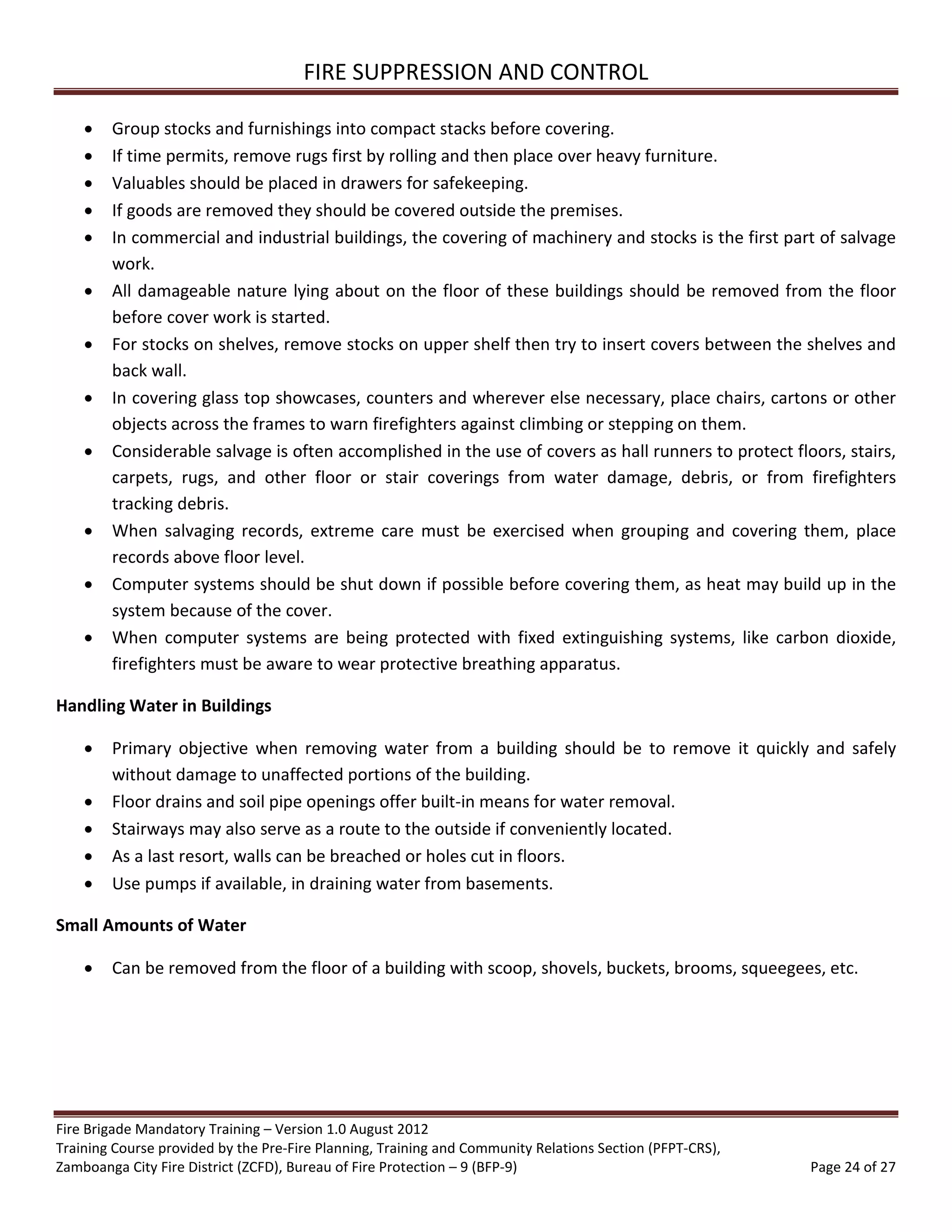 competency training fire brigade trainee guide module 1-5 | PDF