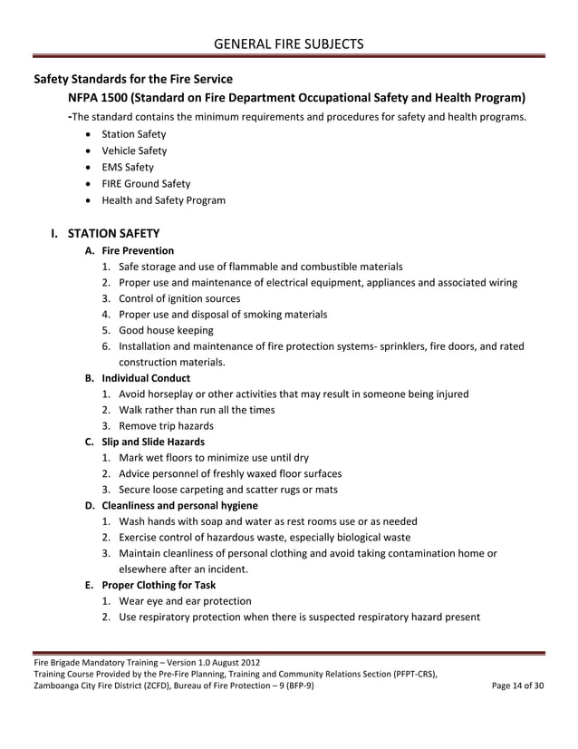 competency training fire brigade trainee guide module 1-5 | PDF