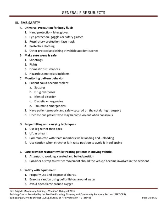 competency training fire brigade trainee guide module 1-5 | PDF