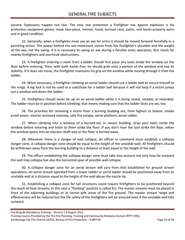 competency training fire brigade trainee guide module 1-5 | PDF