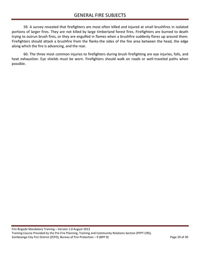 competency training fire brigade trainee guide module 1-5 | PDF