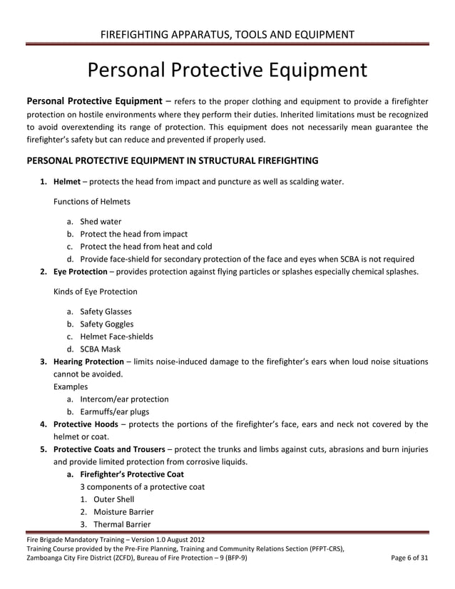 competency training fire brigade trainee guide module 1-5 | PDF